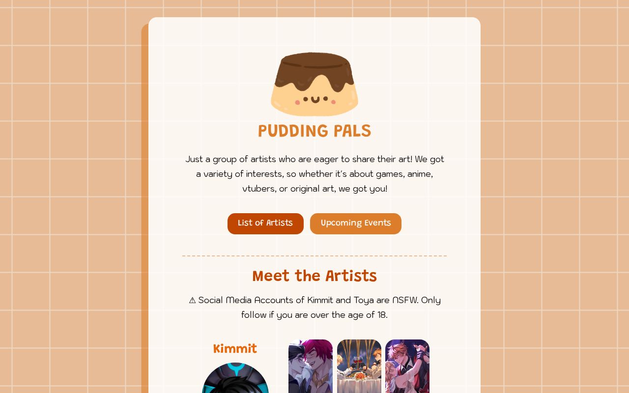 Pudding Pals Art Circle
